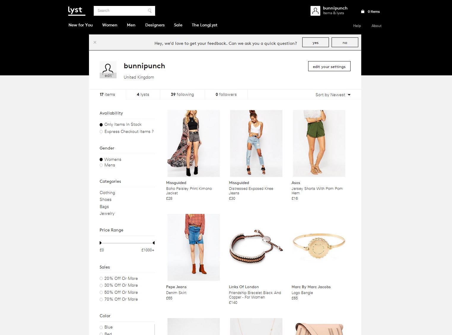 Making Shopping easier with Lyst - Bunnipunch
